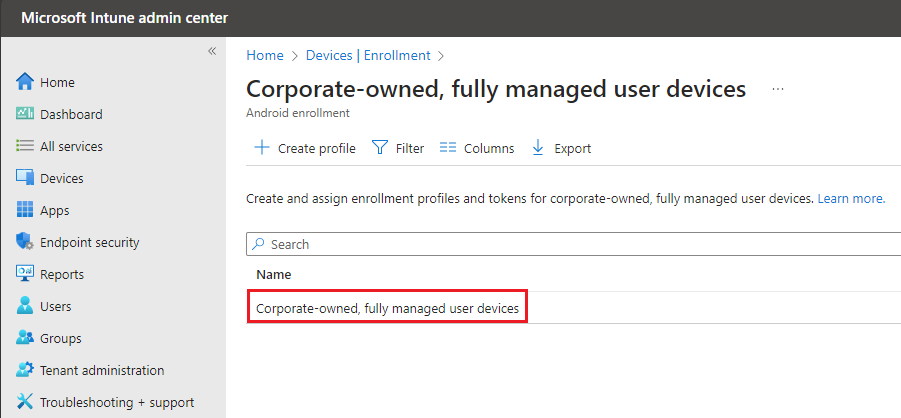 How to enroll Android Enterprise: Corporate-owned, fully managed user devices (COBO)?